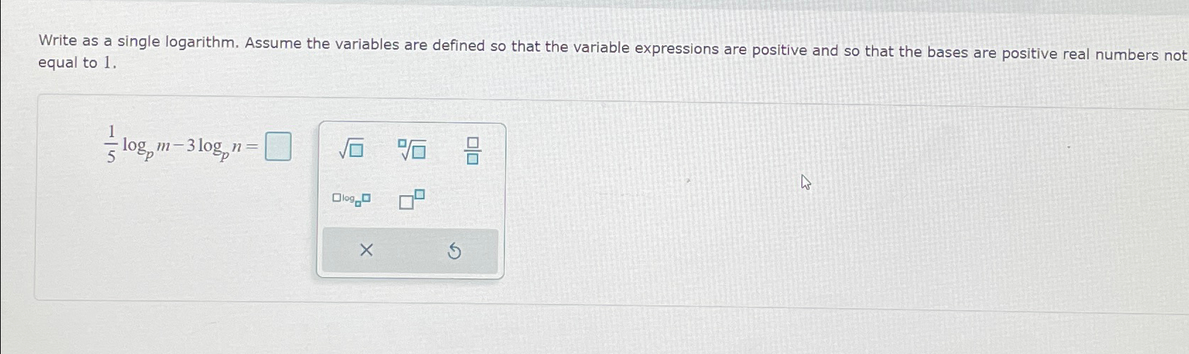 Solved Write as a single logarithm. Assume the variables are | Chegg.com