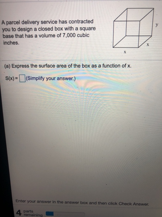 Solved A parcel delivery service has contracted you to | Chegg.com