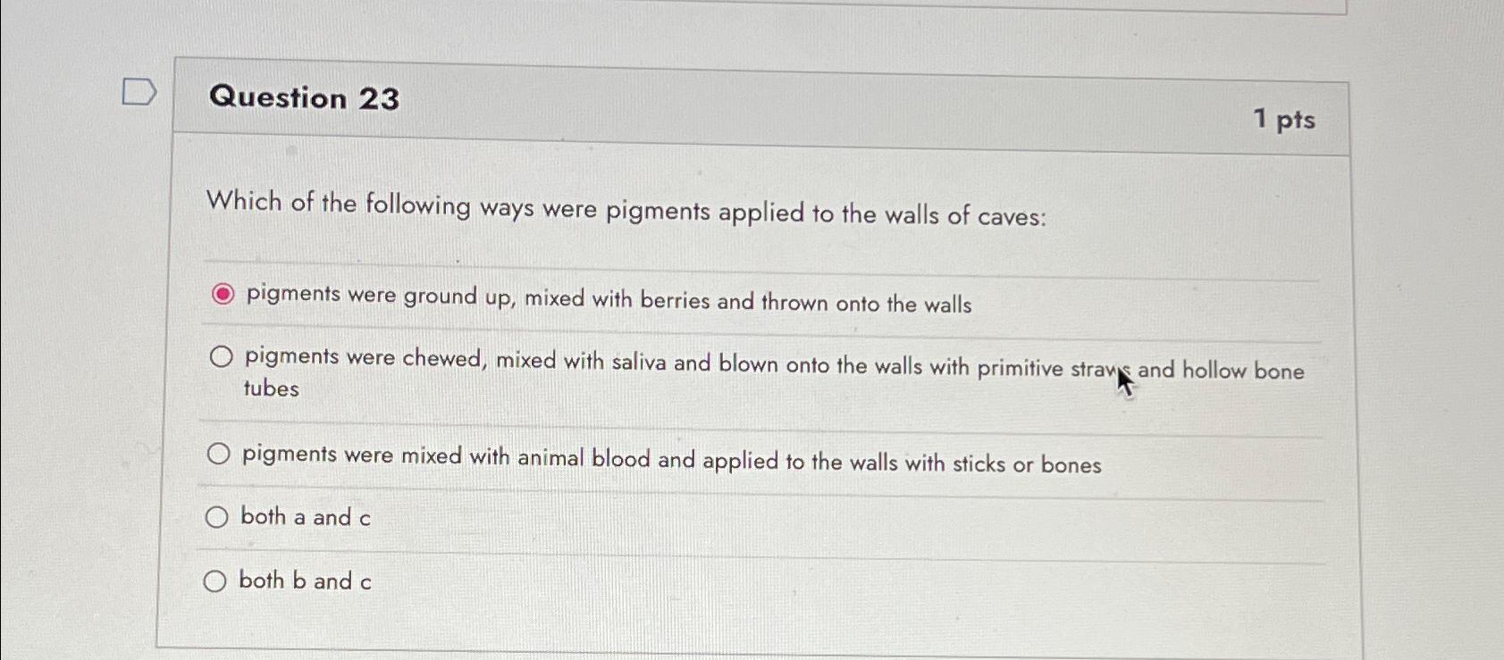 Solved Question 231 ﻿ptsWhich of the following ways were | Chegg.com