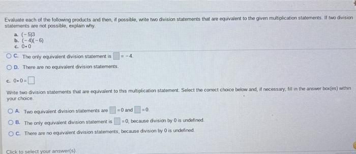 Solved Evaluate each of the following products and then it | Chegg.com
