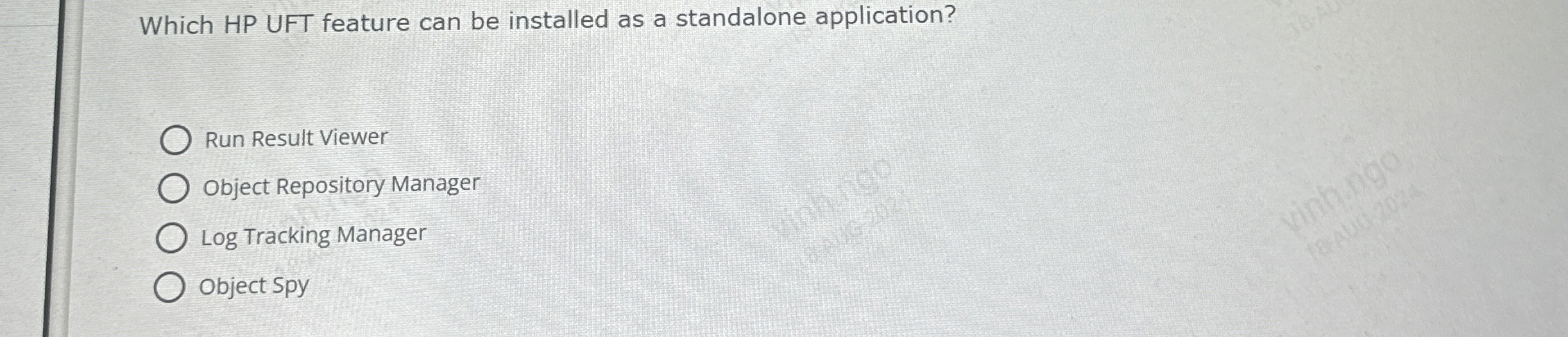 Solved Which HP UFT feature can be installed as a standalone | Chegg.com