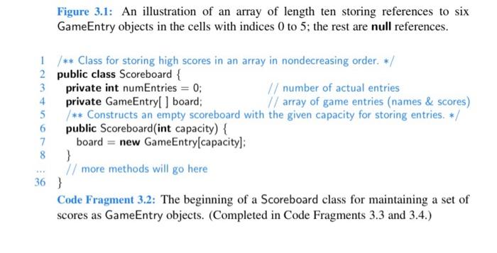 Solved 3.1.1 Storing Game Entries in an Array The first | Chegg.com