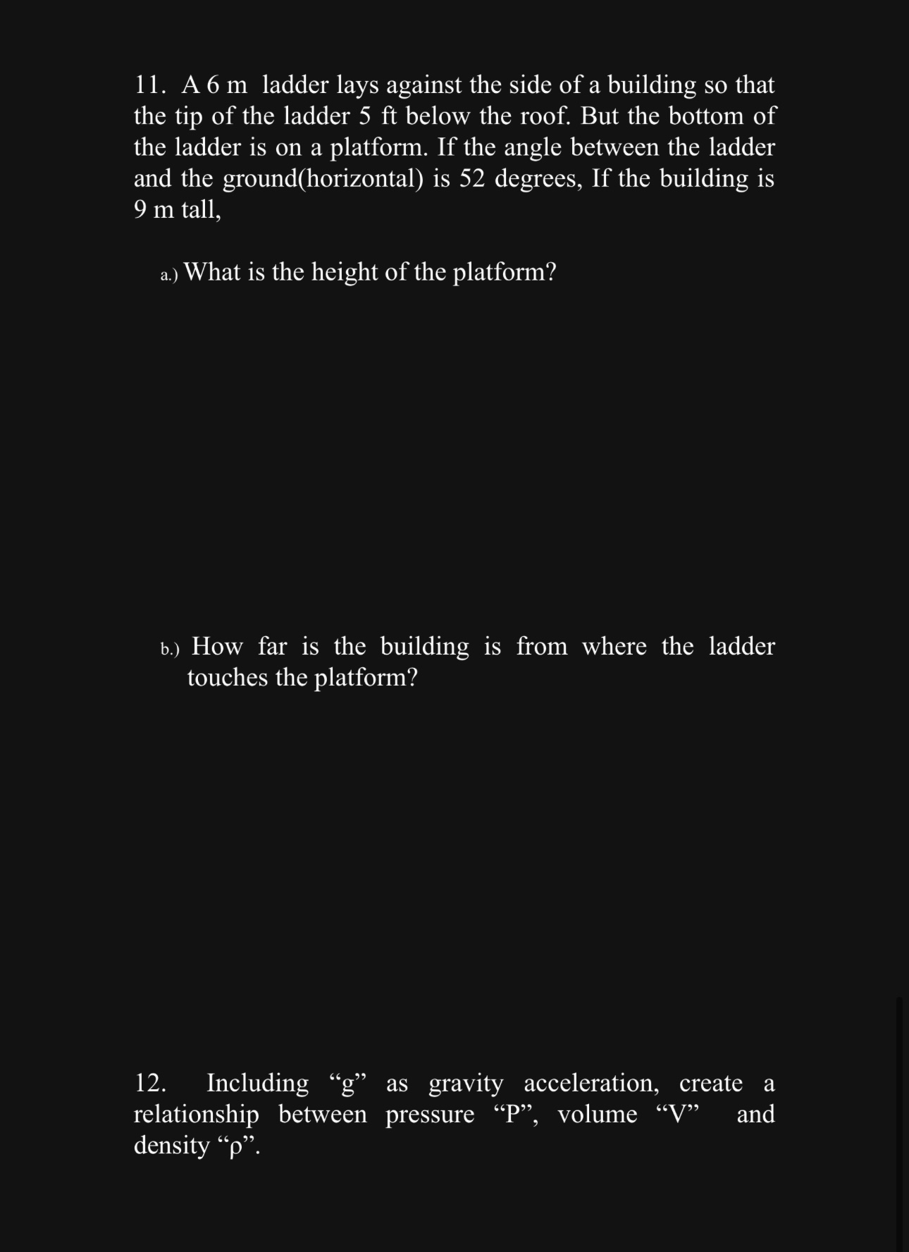 Solved A 6 ﻿m ladder lays against the side of a building so | Chegg.com