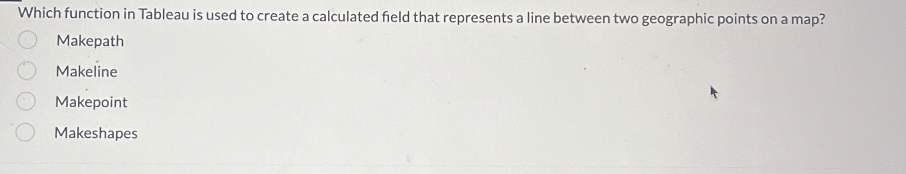 Solved Which function in Tableau is used to create a | Chegg.com