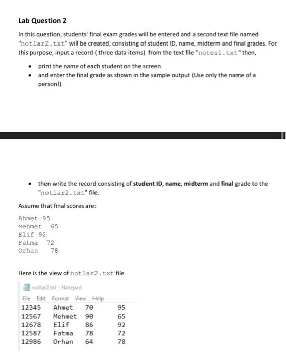 Solved Lab subject : Formatted 1/0,1/0 using text files Lab | Chegg.com