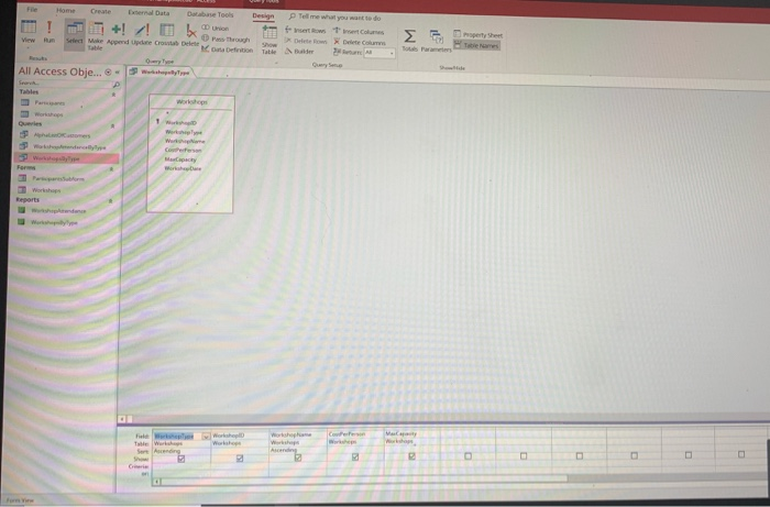Solved Task Instructions In Query Design view of the | Chegg.com