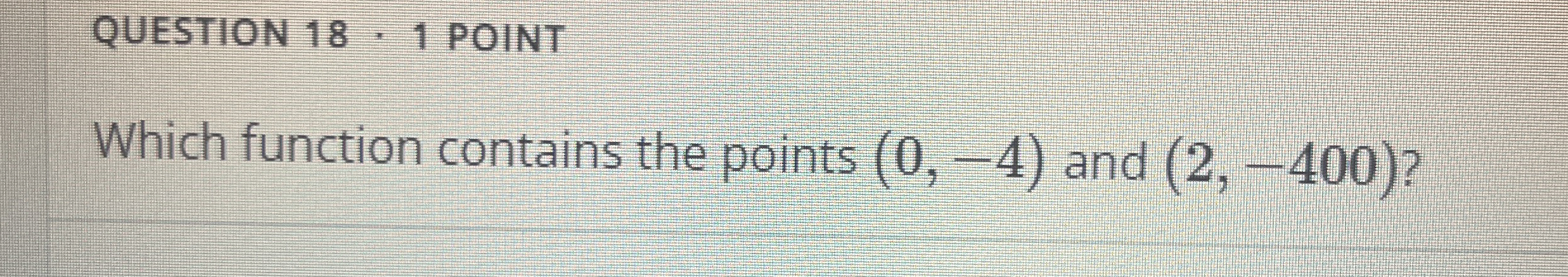 Solved QUESTION 18 • 1 ﻿POINTWhich function contains the | Chegg.com