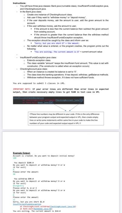 Solved Instructions: You will have three java classes: | Chegg.com