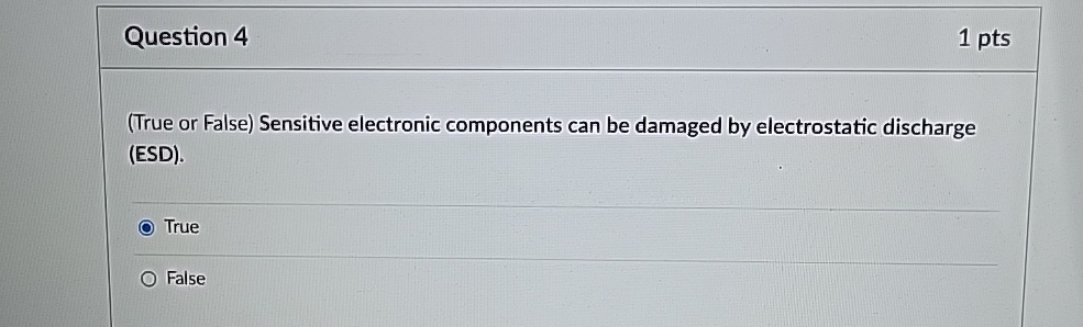 Solved Question 41 ﻿pts(True or False) ﻿Sensitive electronic | Chegg.com