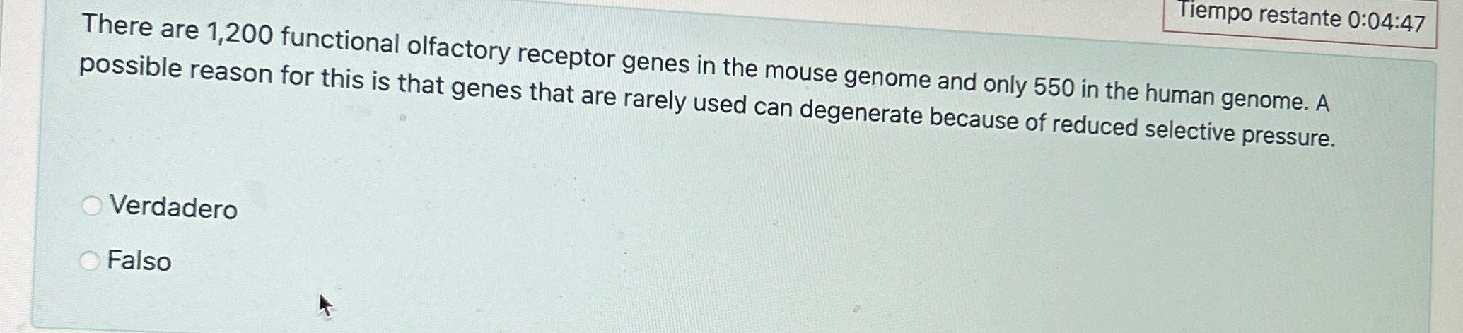 Solved There are 1,200 ﻿functional olfactory receptor genes | Chegg.com