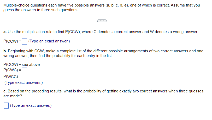 Solved Multiple-choice questions each have five possible | Chegg.com