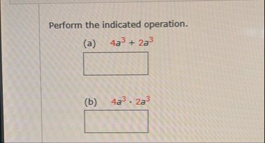 Solved Perform the indicated | Chegg.com