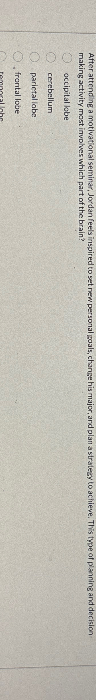 Solved After attending a motivational seminar, Jordan feels | Chegg.com