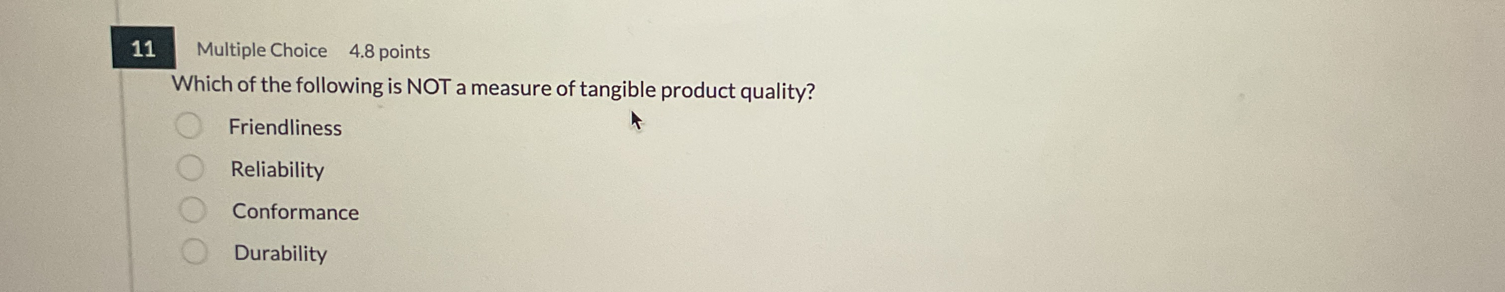 Solved 11 ﻿Multiple Choice 4.8 ﻿pointsWhich of the following | Chegg.com