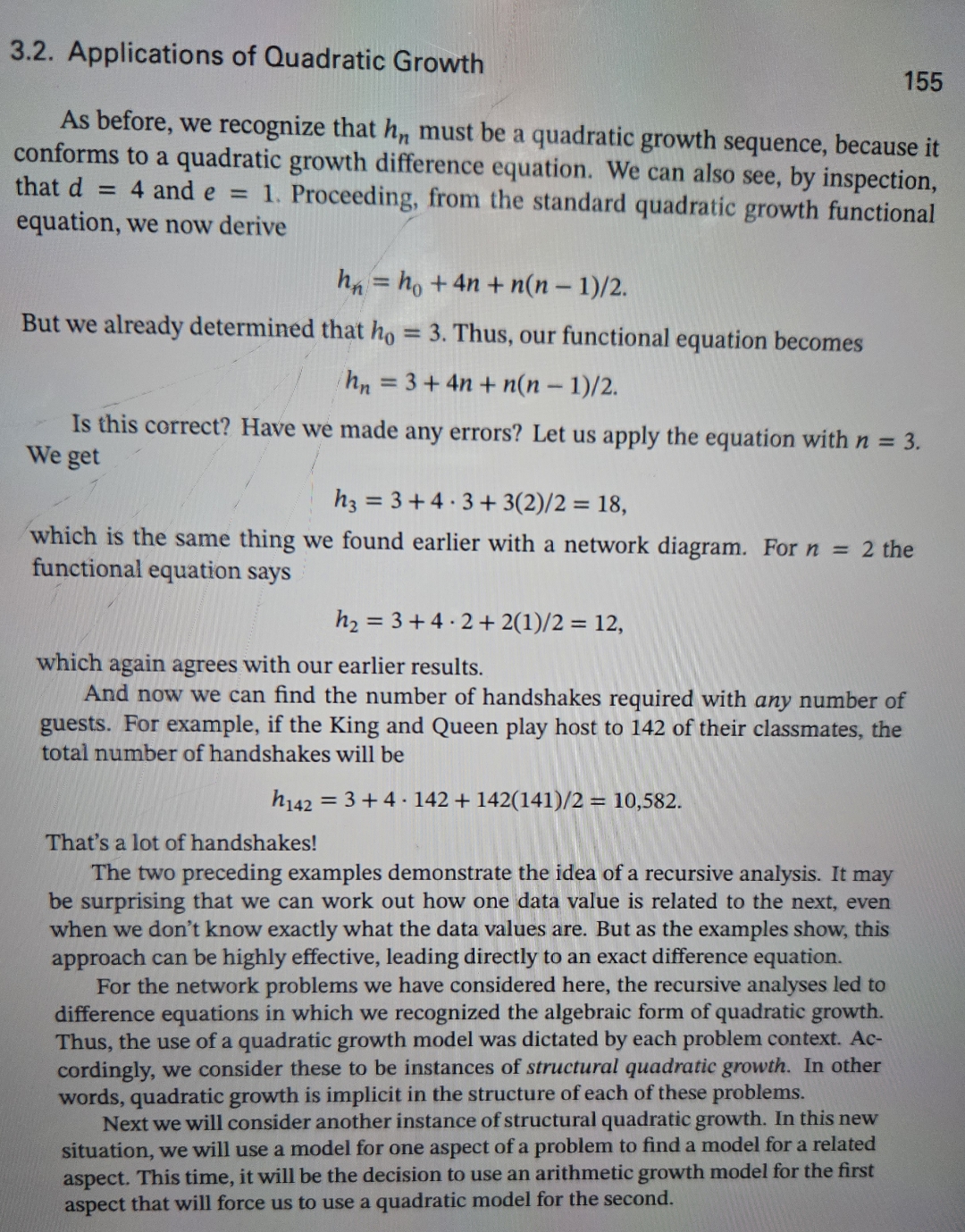 Solved The Handshake Problem. At Quaint City High School | Chegg.com