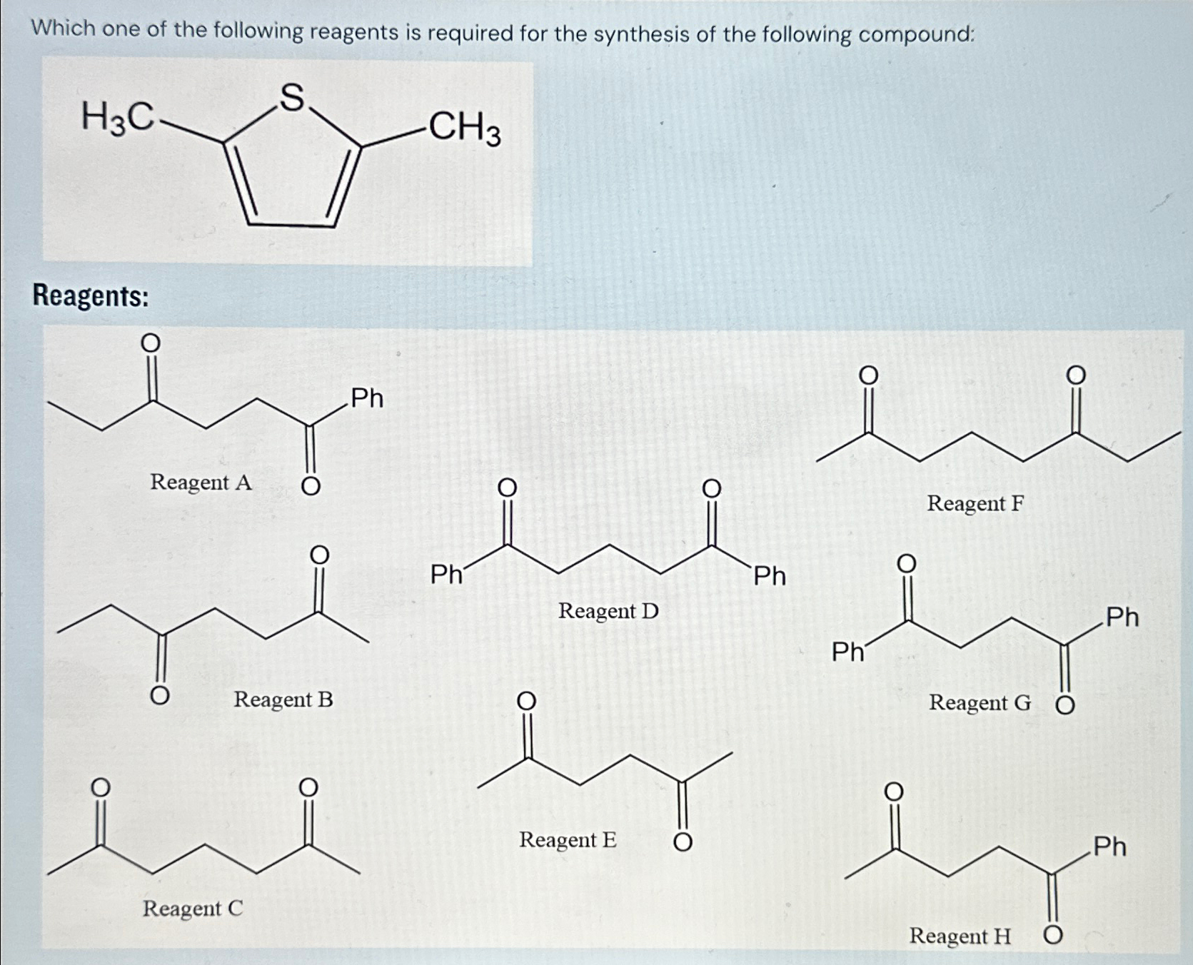 Solved Which one of the following reagents is required for | Chegg.com