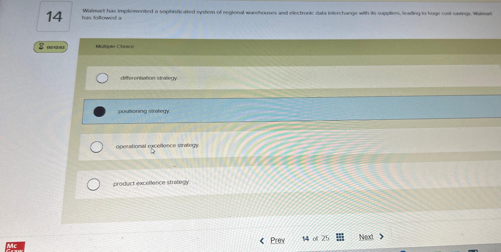 Solved 14Walmart has implemented a sophisticated system of | Chegg.com