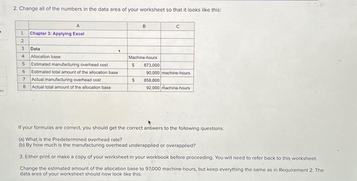 Solved Download the Applying Excel form and enter formulas | Chegg.com