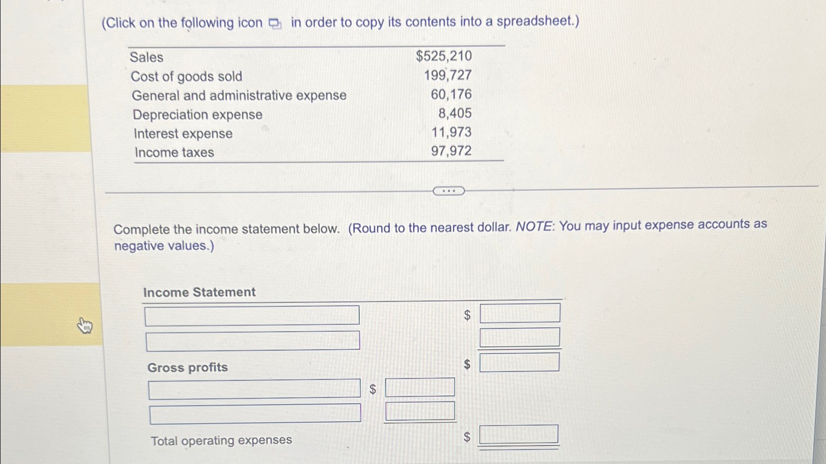 Solved (Click on the following icon ﻿in order to copy its | Chegg.com