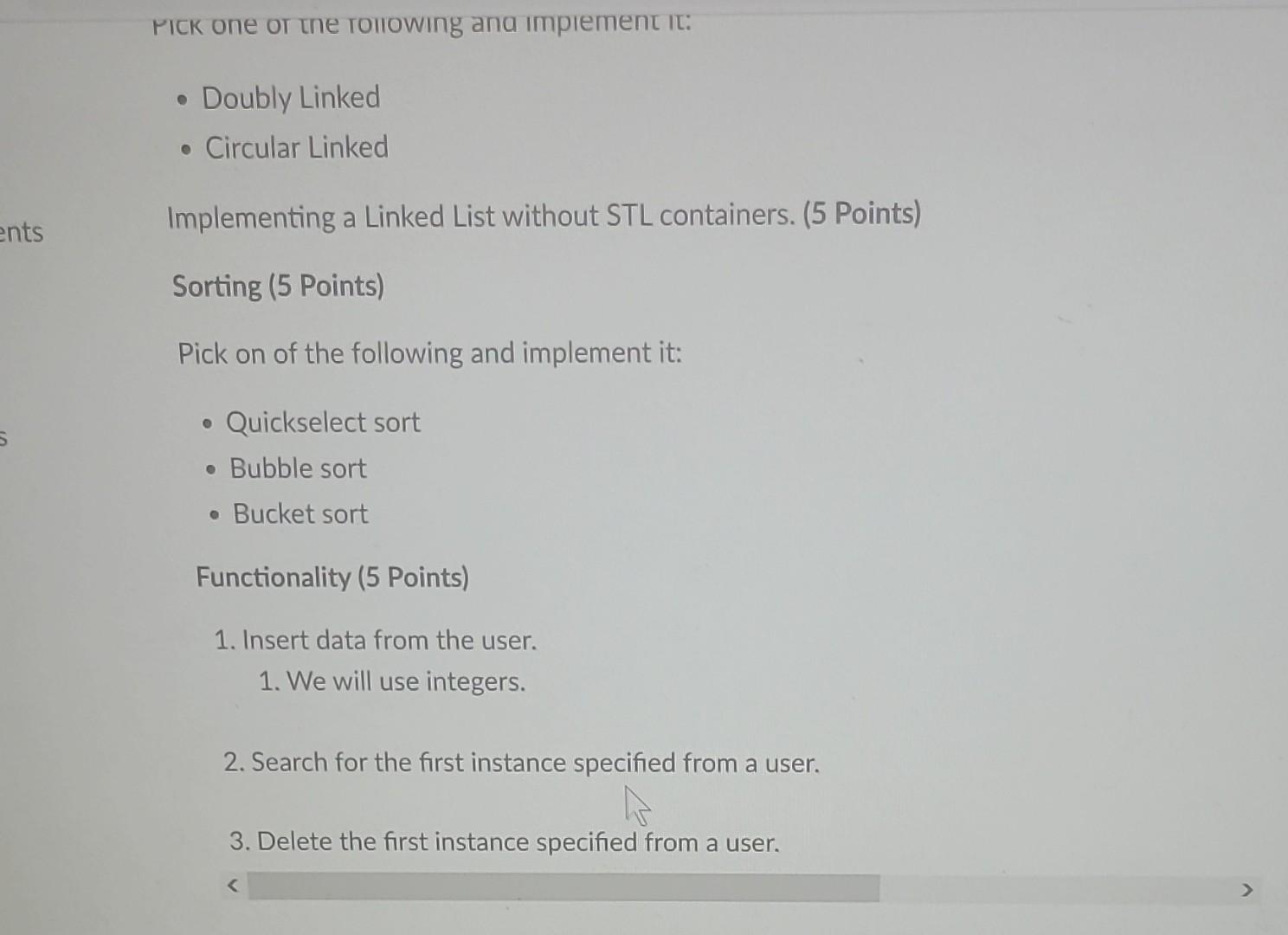 Solved This portion covers programming the following topics: | Chegg.com