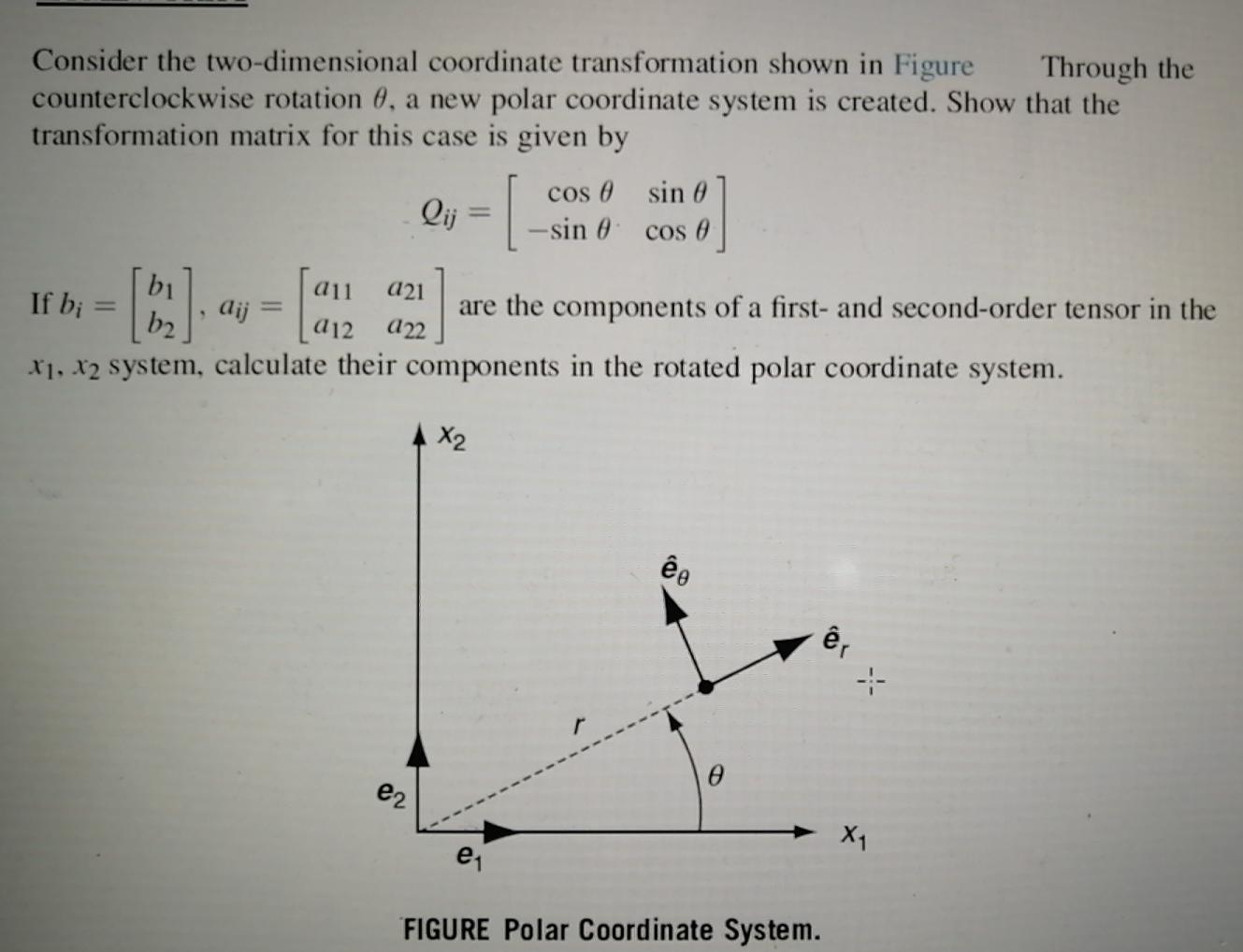 Solved Consider the two-dimensional coordinate | Chegg.com