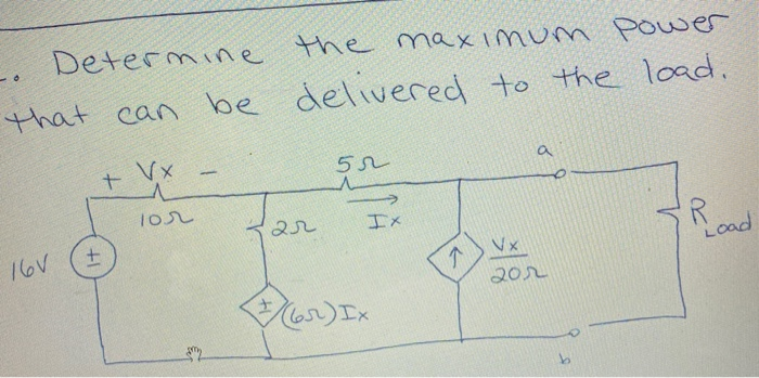 Solved Determine the maximum power that can be delivered to | Chegg.com