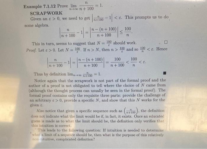 Solved this is a real analysis course. please solve 7.1.13 | Chegg.com