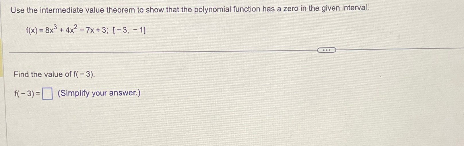 Solved Use the intermediate value theorem to show that the | Chegg.com