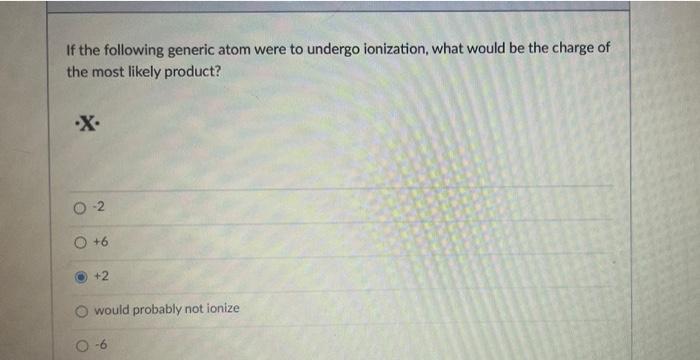 Solved If the following generic atom were to undergo | Chegg.com