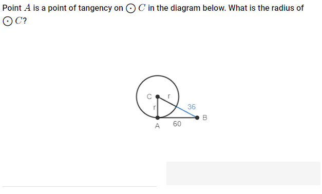 Solved Point A ﻿is a point of tangency on o.C ﻿in the | Chegg.com