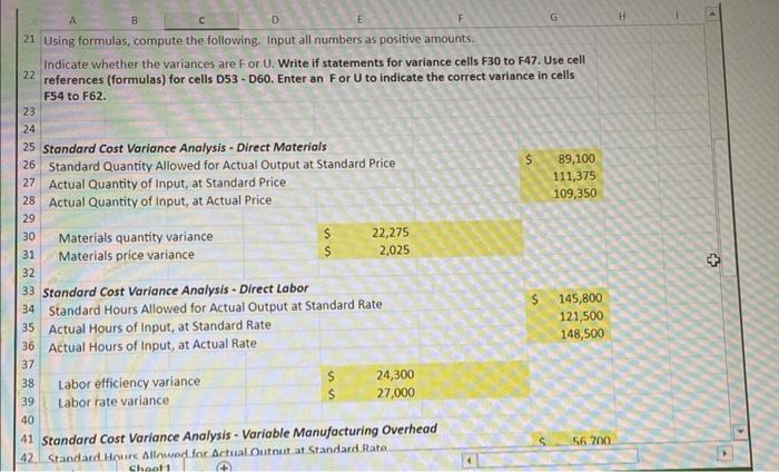 Solved Please include the formulas needed for the answers. | Chegg.com