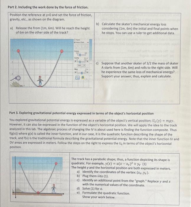 Lab Exploring the Law of Conservation of Energy Pt. 2 | Chegg.com