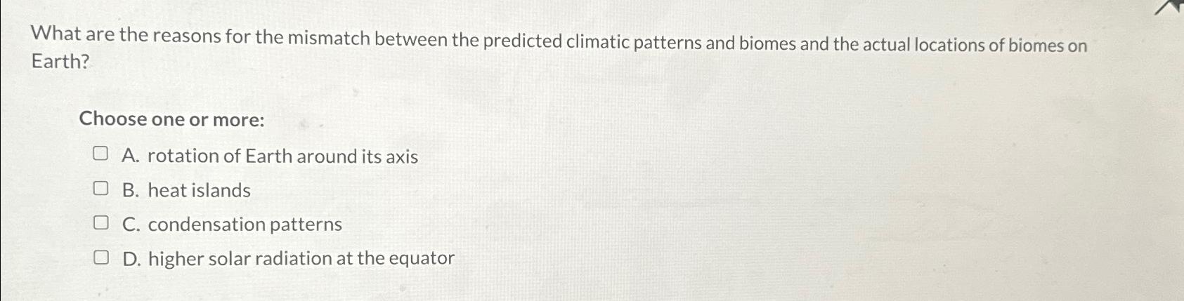 Solved What are the reasons for the mismatch between the | Chegg.com