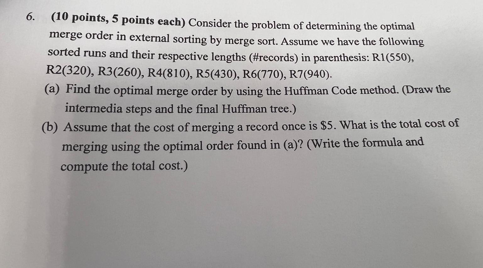 Solved (10 ﻿points, 5 ﻿points each) ﻿Consider the problem of | Chegg.com