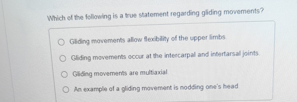 Solved Which of the following is a true statement regarding | Chegg.com