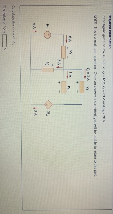 Solved Required information In the figure given below, 4 = | Chegg.com