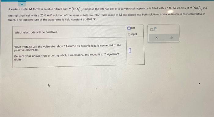 Solved A certain metal M forms a soluble nitrate salt | Chegg.com