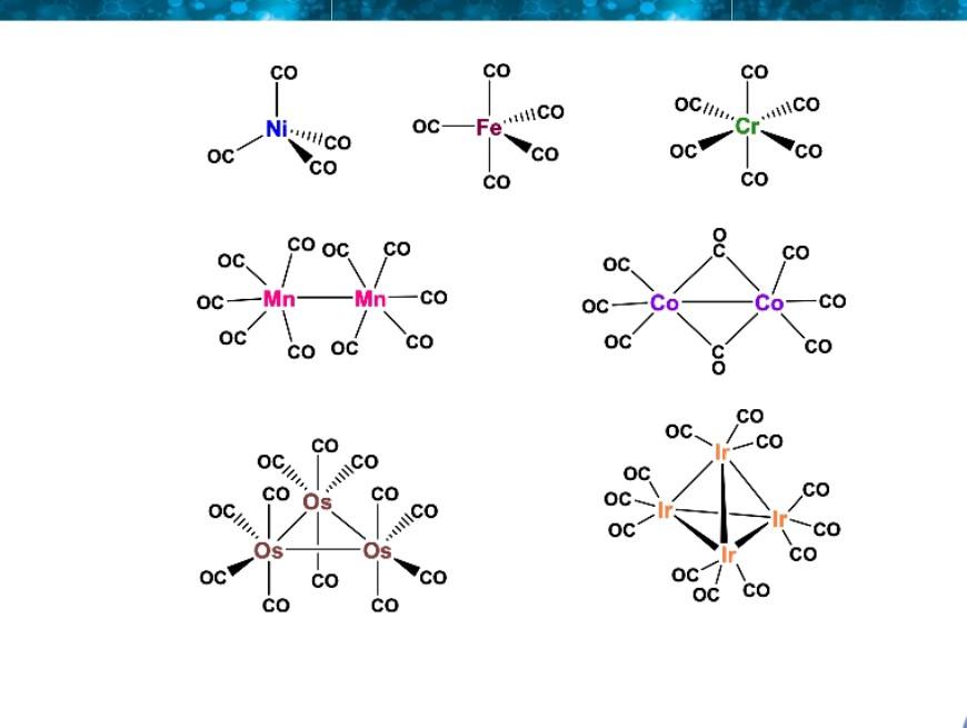 please show the application of 18electron rule on the | Chegg.com