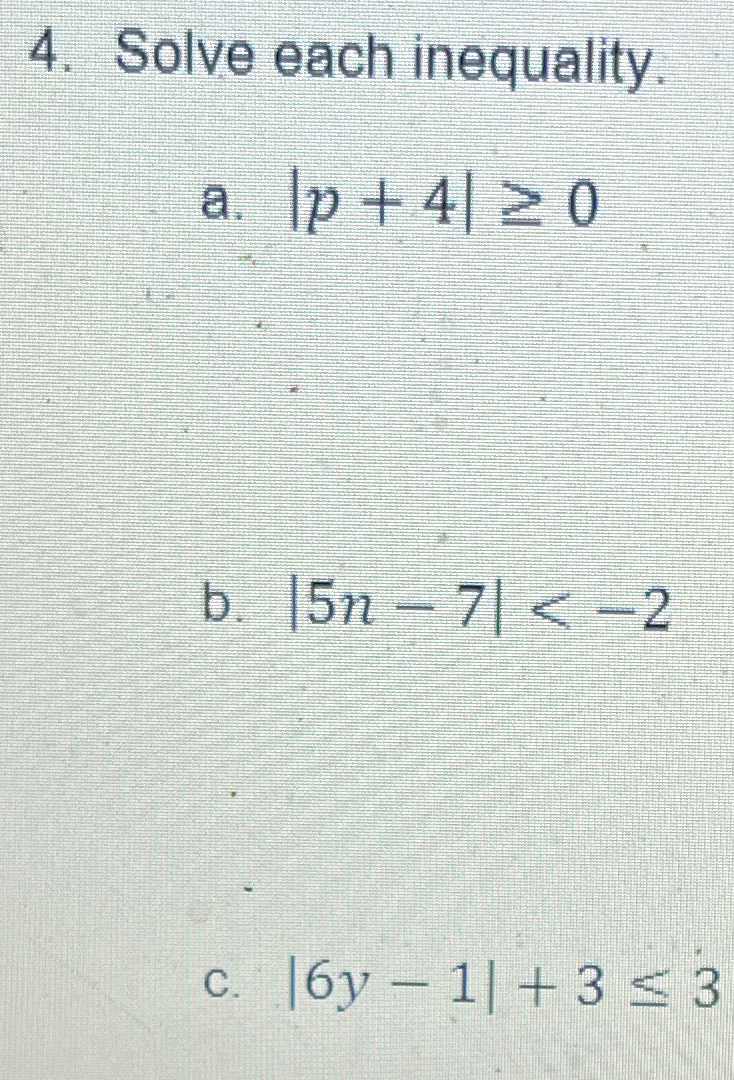 Solve each | Chegg.com