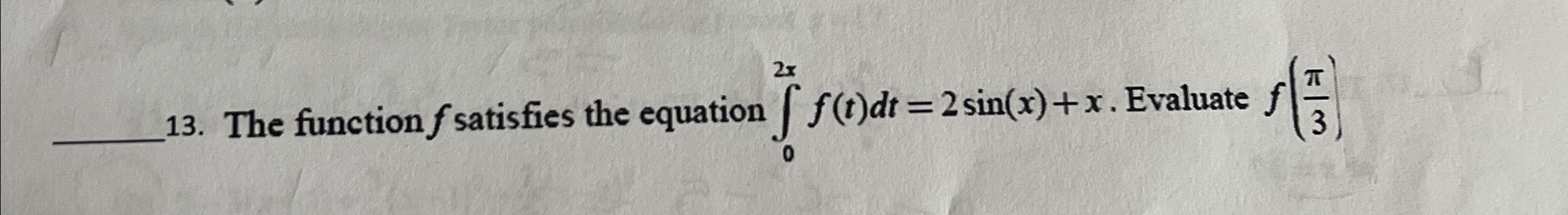 Solved The function f ﻿satisfies the equation | Chegg.com