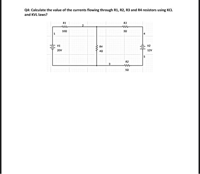 Solved Calculate the value of the currents flowing through | Chegg.com