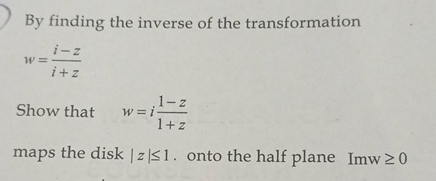 Solved By finding the inverse of the | Chegg.com