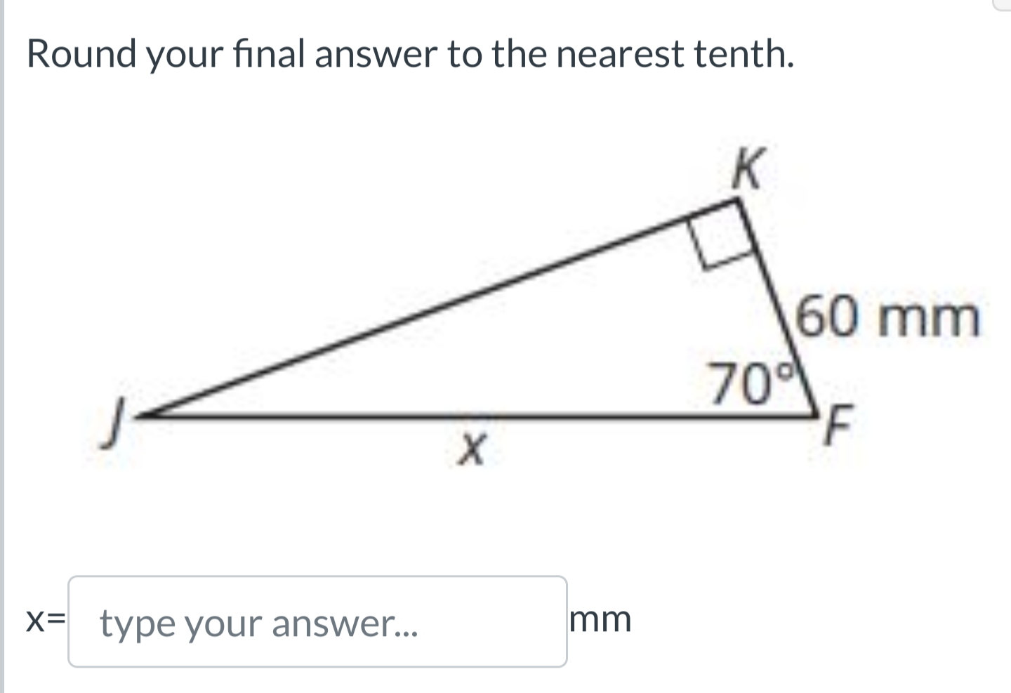 Solved Round your final answer to the nearest tenth. | Chegg.com