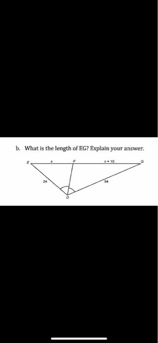 Solved b. What is the length of EG? Explain your answer. | Chegg.com