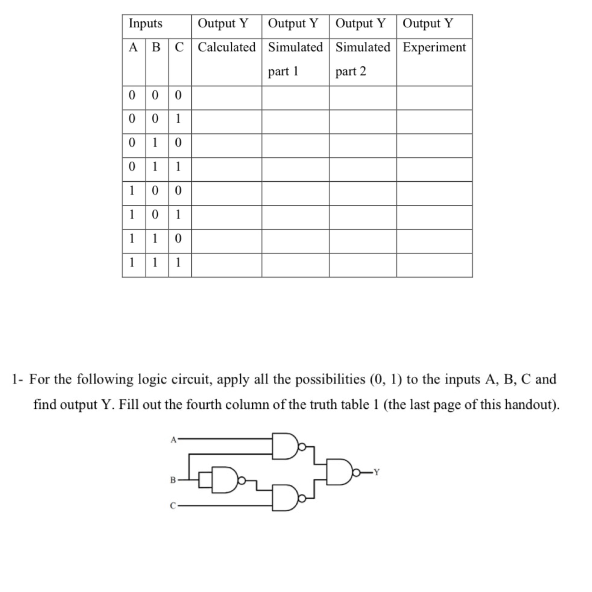 Solved \table[[Inputs,Output Y,Output Y,Output Y,Output | Chegg.com Solved \table[[Inputs,Output Y,Output Y,Output Y,Output | Chegg.com