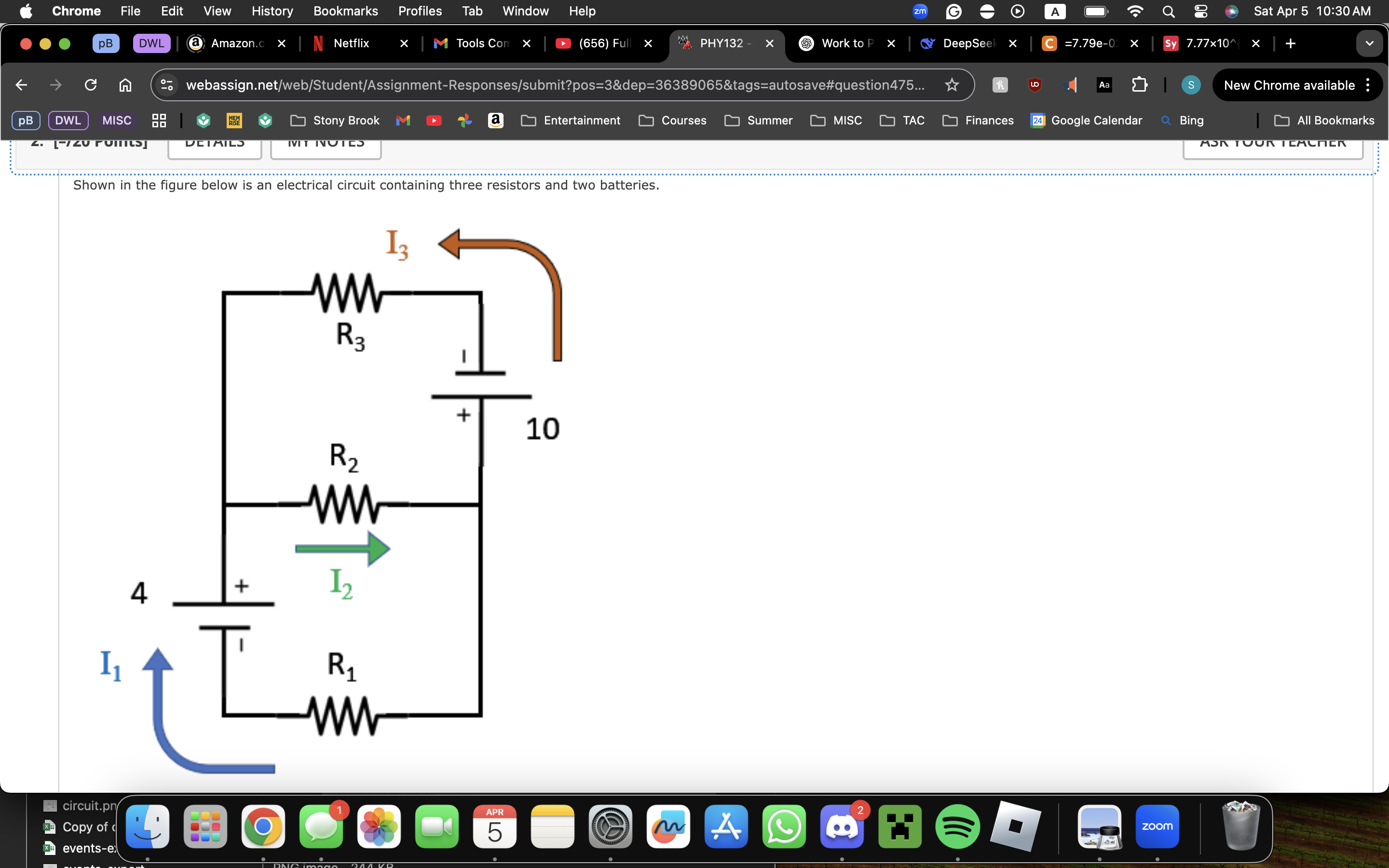 Solved Write down the Kirchhoff Junction equation and solve | Chegg.com