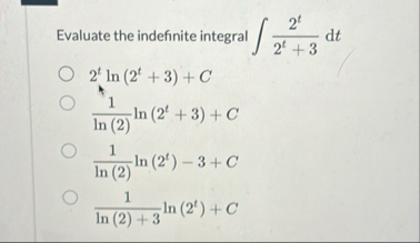 Evaluate the indefinite integral | Chegg.com