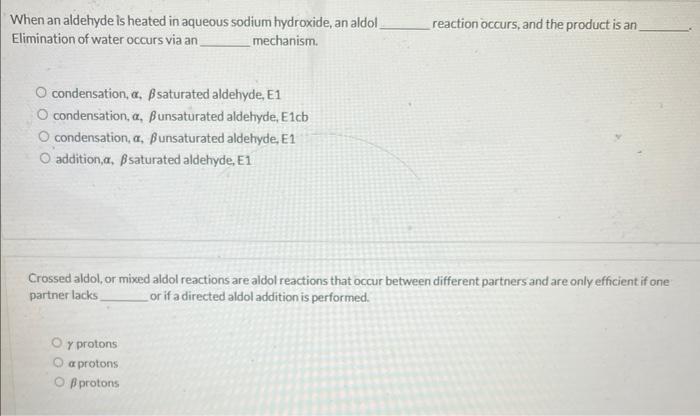 Solved In the presence of catalytic acid or base, a ketone | Chegg.com