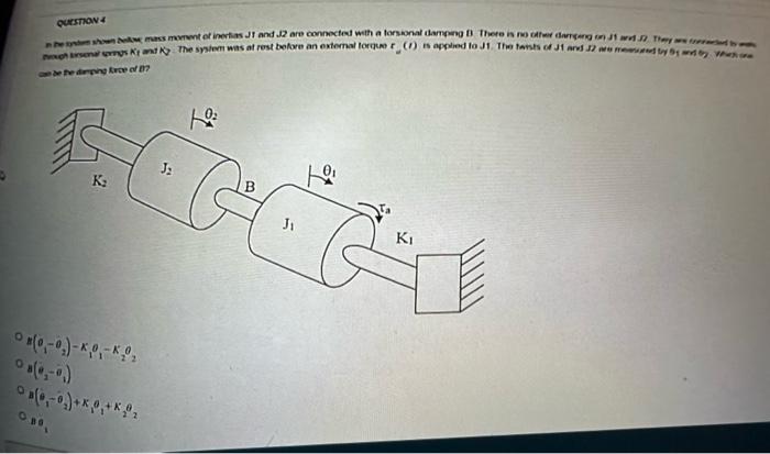 Solved How many equatons of motion (EOM) and state-space | Chegg.com
