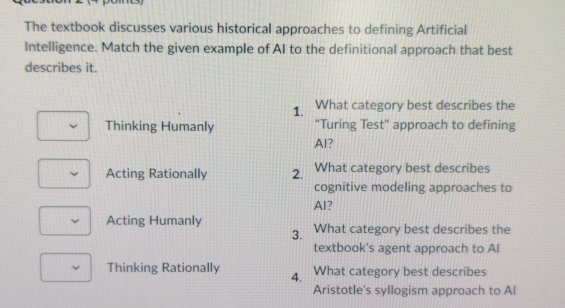 Solved The textbook discusses various historical approaches | Chegg.com